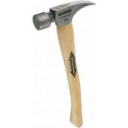Stiletto 14oz Milled Face 16" Curved Hickory Handle Framing Hammer ...